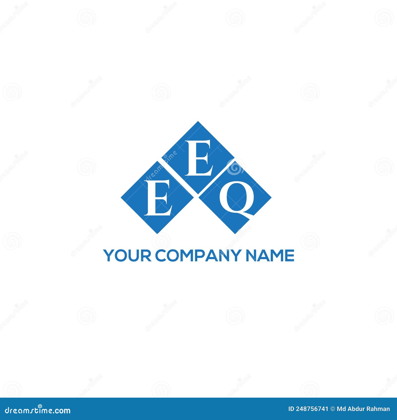 EEQ Letter Logo Design on BLACK Background. EEQ Creative Initials ...