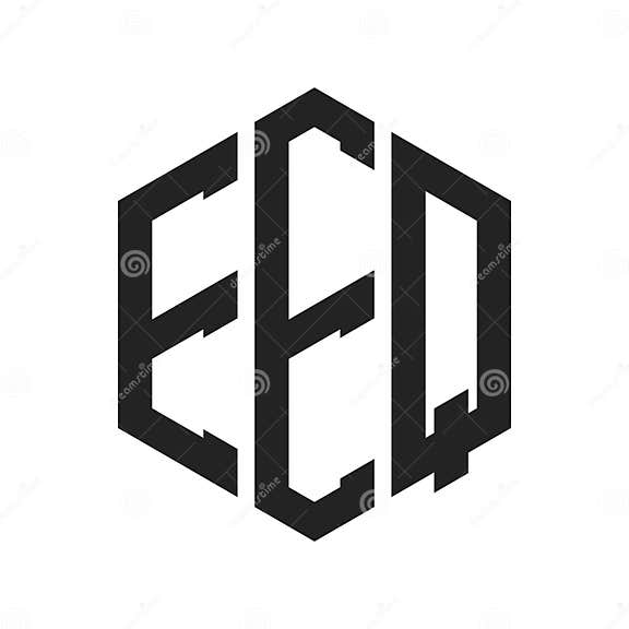 EEQ Logo Design. Initial Letter EEQ Monogram Logo Using Hexagon Shape ...