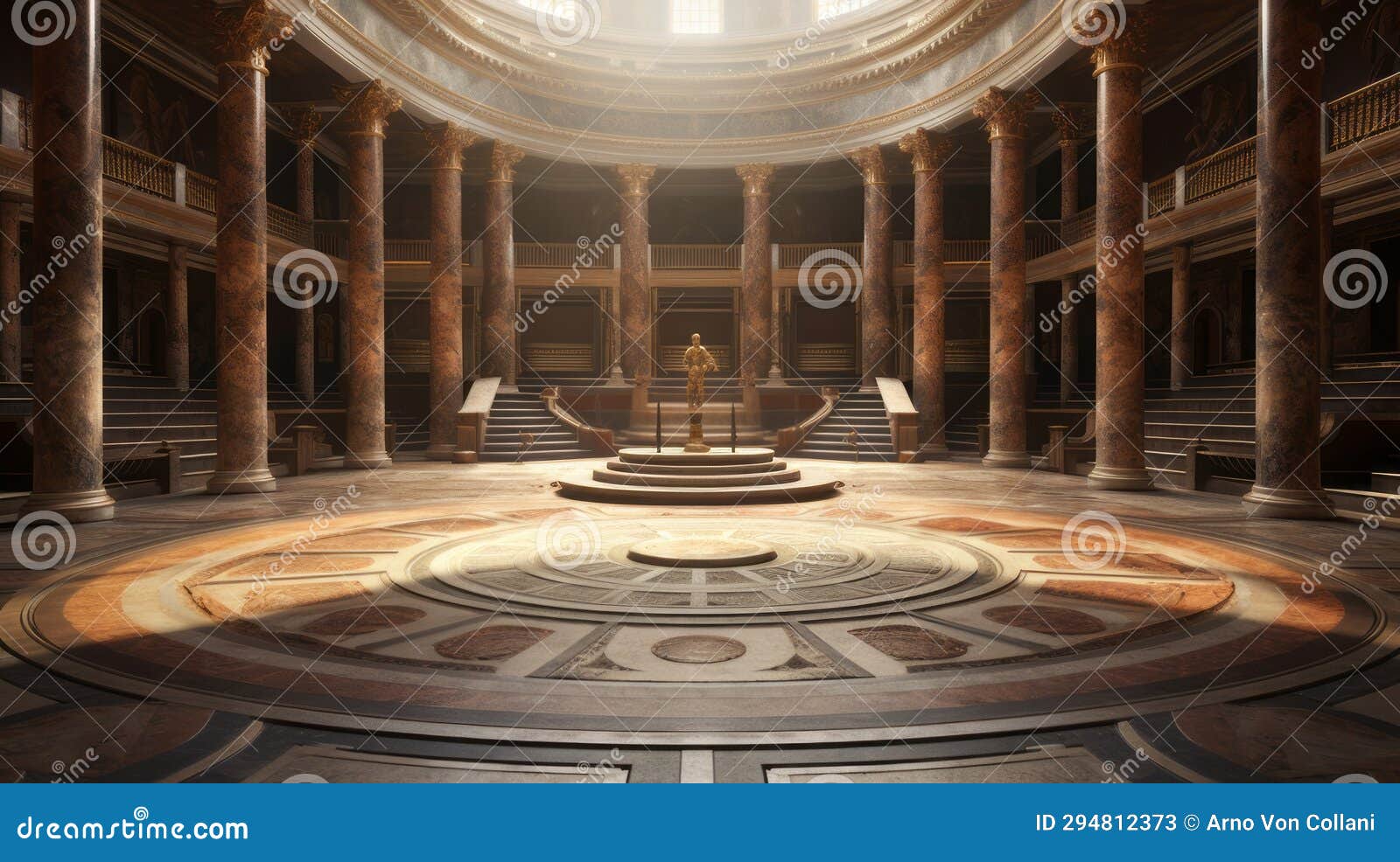 VFX Roman Senate Hall: Purple-Robed Figure Addresses Assembly In Grand ...