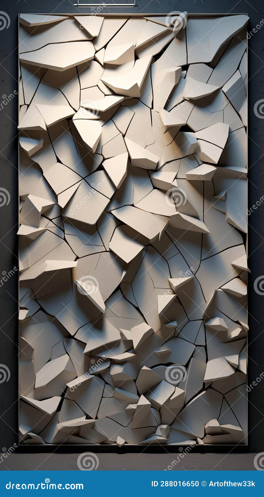 Eerie Twists: Fear-Inducing Abstract Shapes in Dimly Lit Room Stock ...