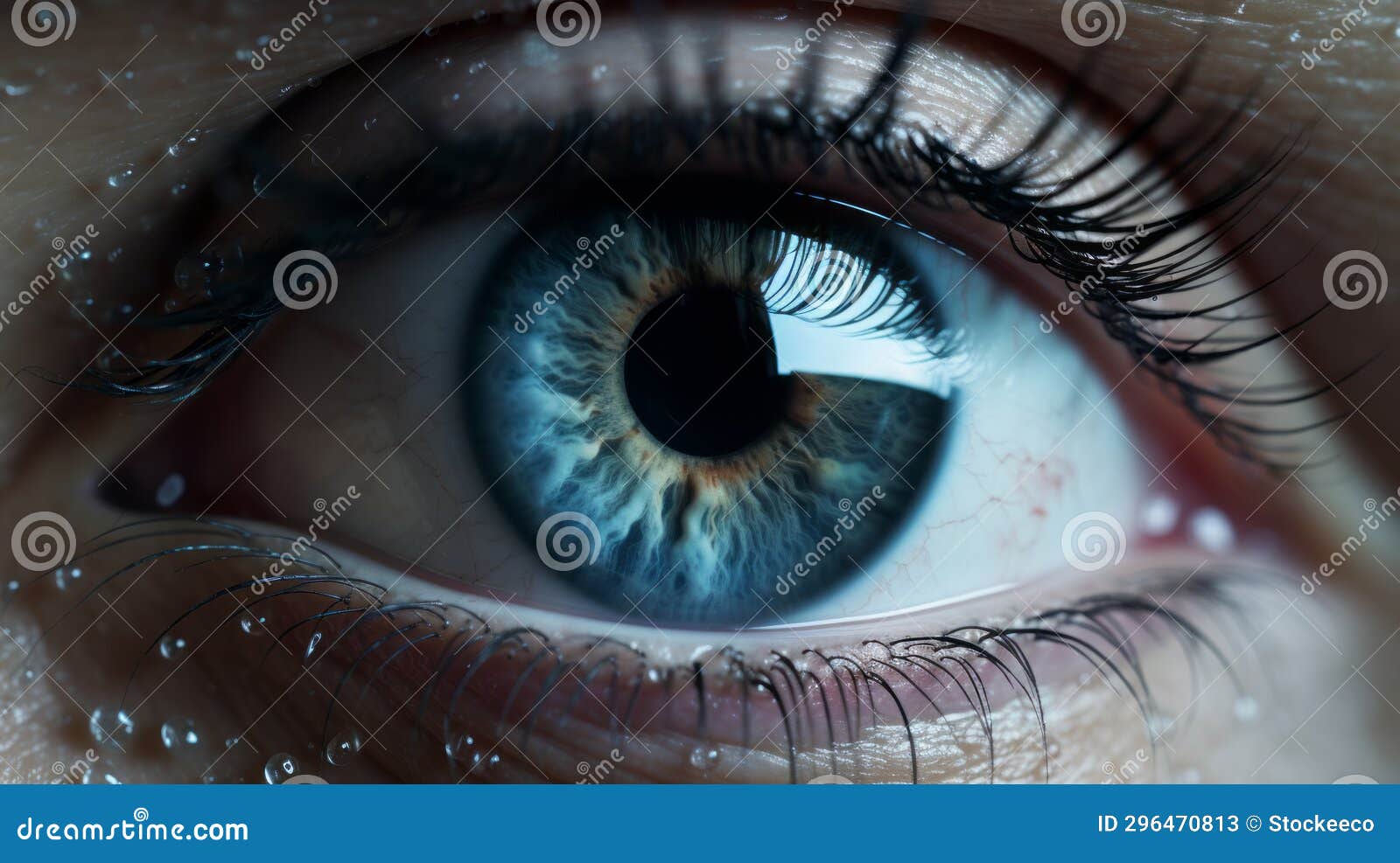 Eerily Realistic Blue Eye with Drops: a Narrative-driven Visual ...