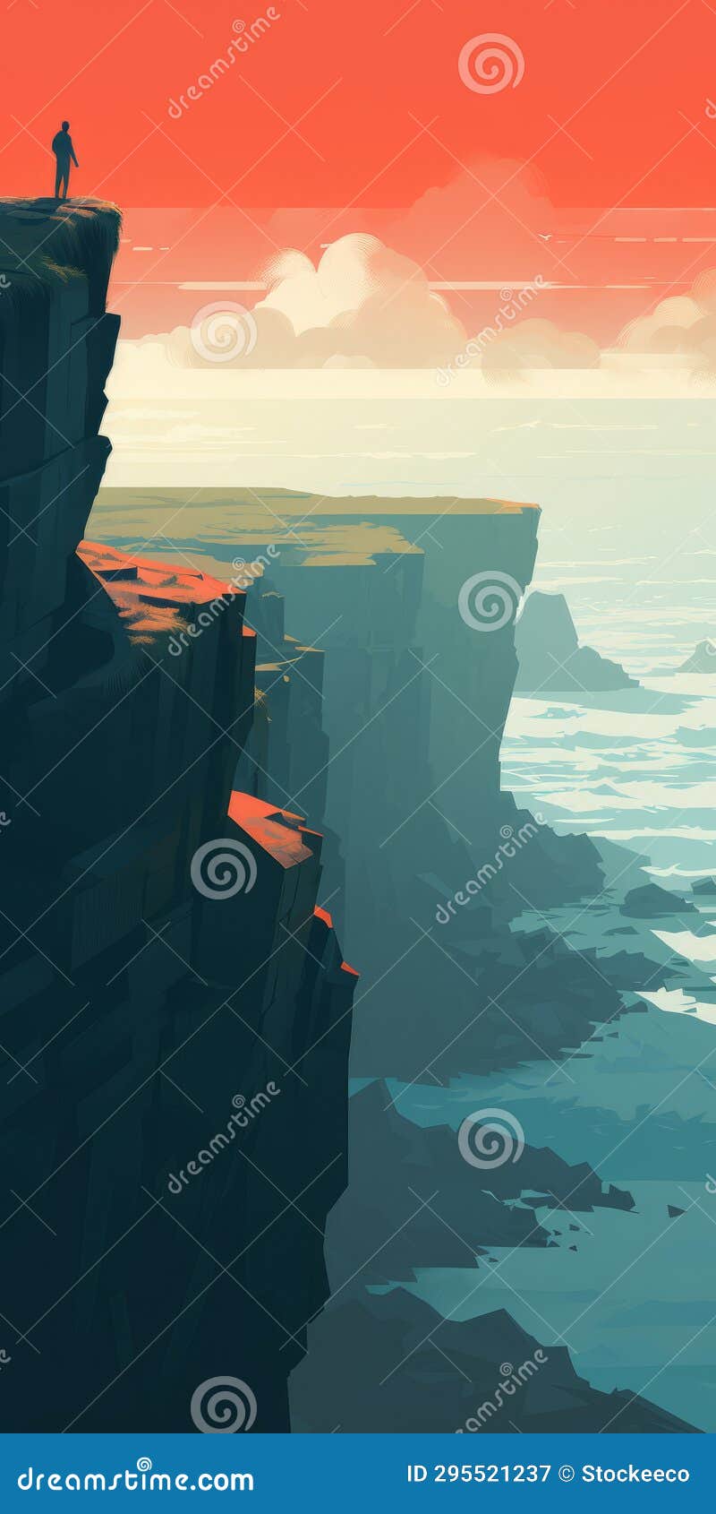 Eerily Realistic Cliff Masterpiece Inspired by Atey Ghailan Stock ...