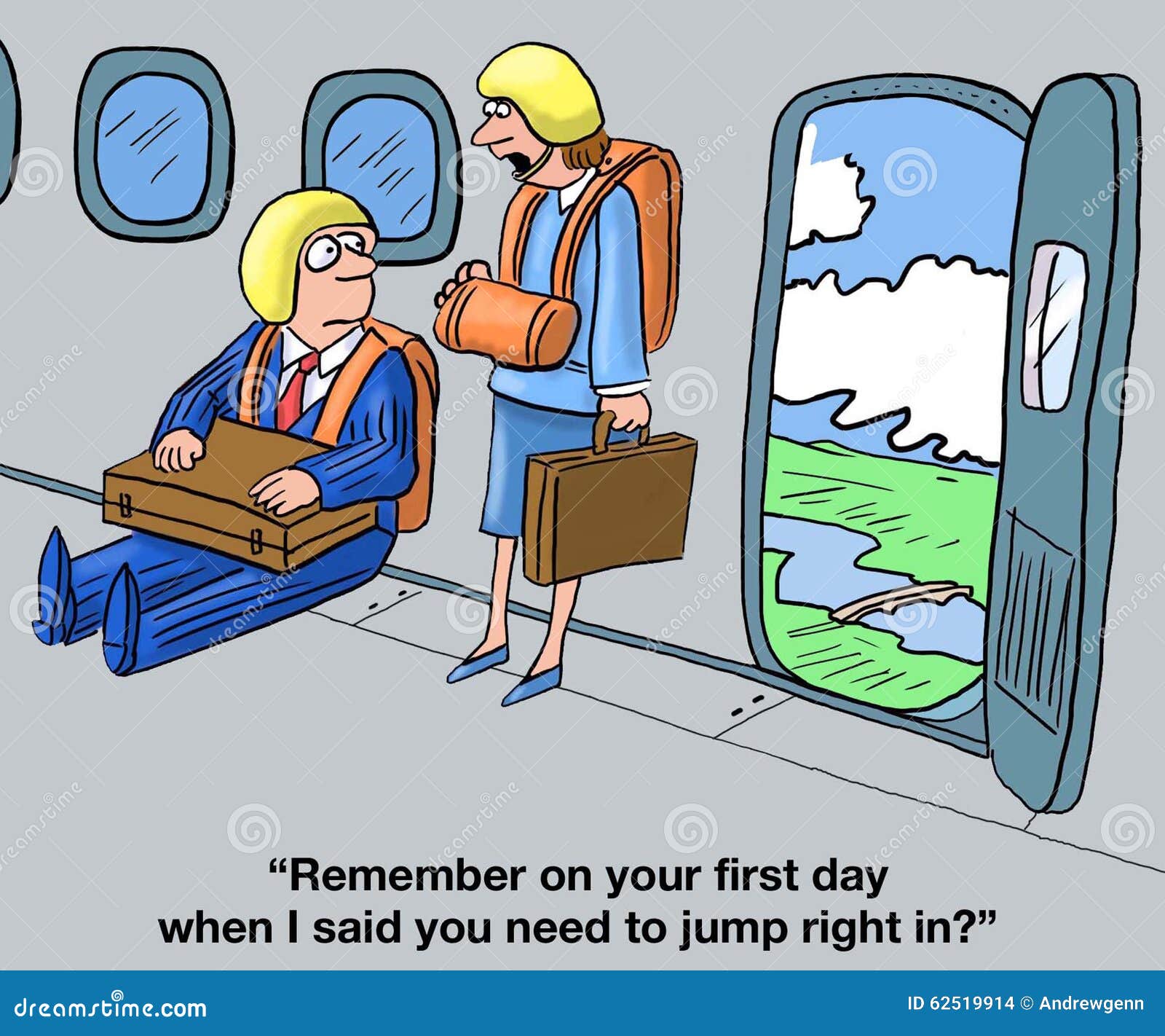Eerste dag op het werk stock illustratie. Illustration of eerst - 62519914