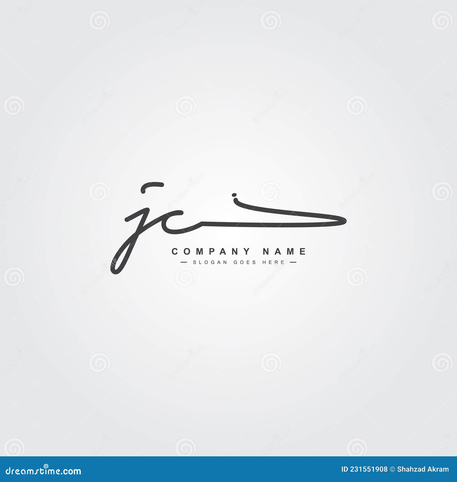 Eerste Letter Jc - Logo Hand Getekend Logo Vector Illustratie ...