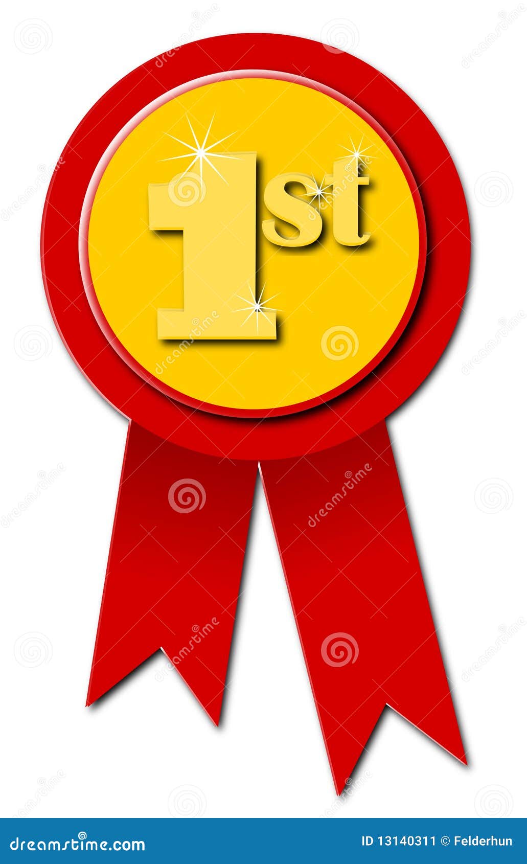 Eerste prijs stock illustratie. Illustration of winnaar - 13140311