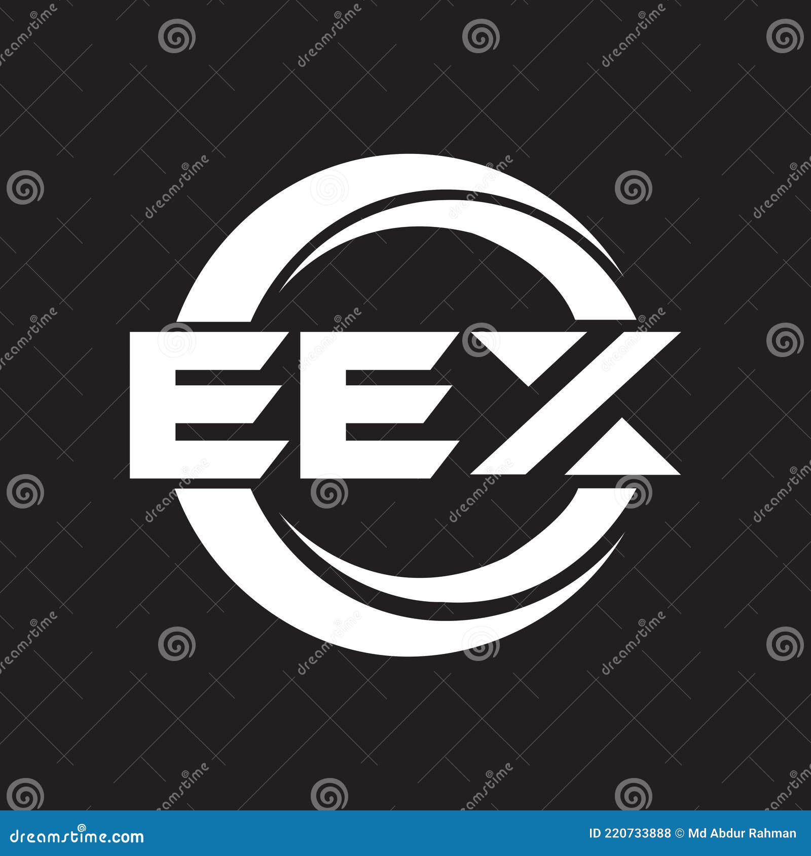 EEX Letter Logo Design on Black Background.EEX Creative Initials Letter Logo Concept Stock ...