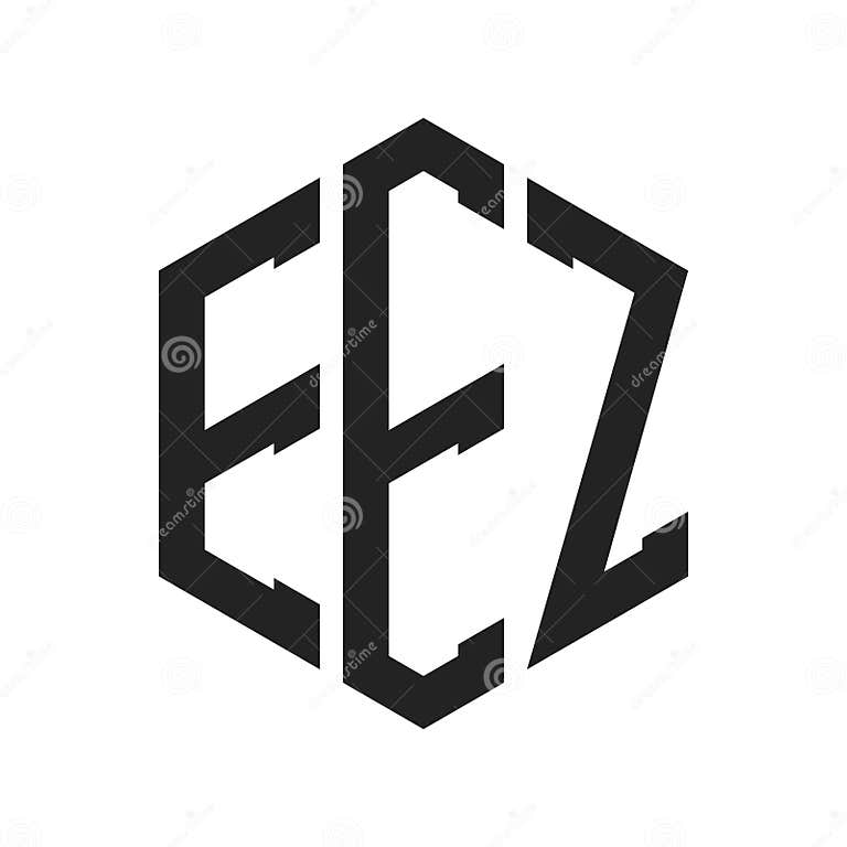 EEZ Logo Design. Initial Letter EEZ Monogram Logo Using Hexagon Shape ...