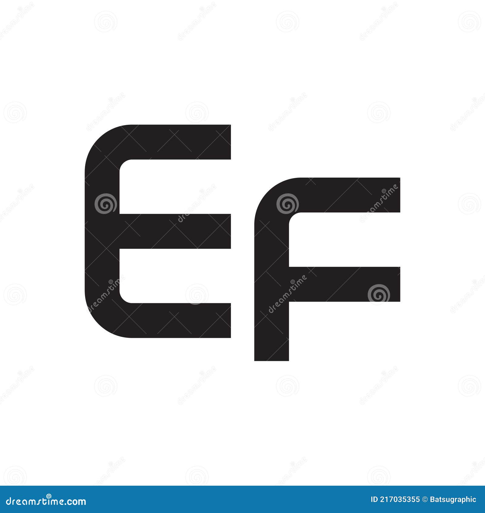 Ef Initial Letter Vector Logo Stock Vector - Illustration of ...