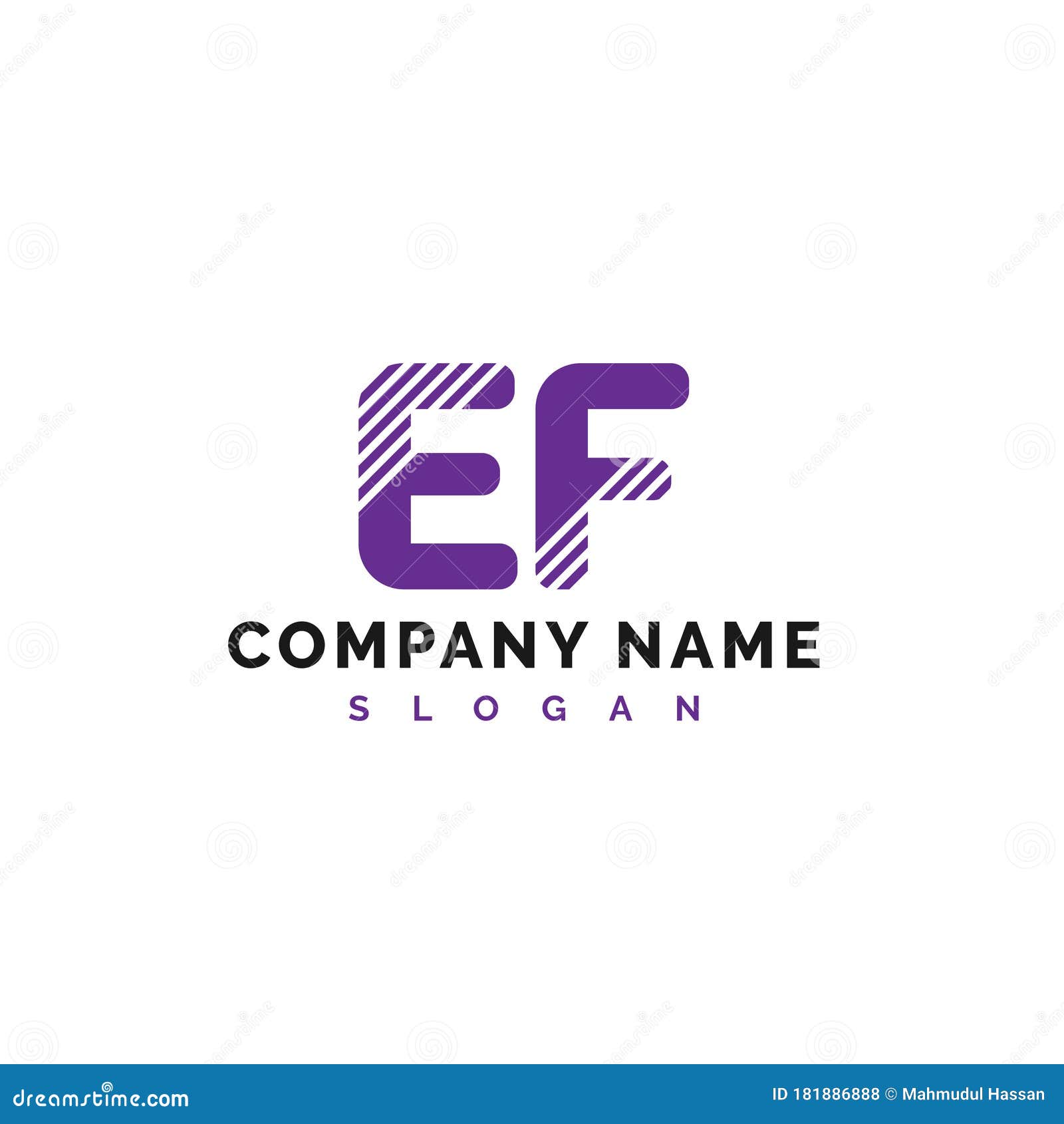 EF Letter Logo Design. EF Letter Logo Vector Illustration - Vector ...