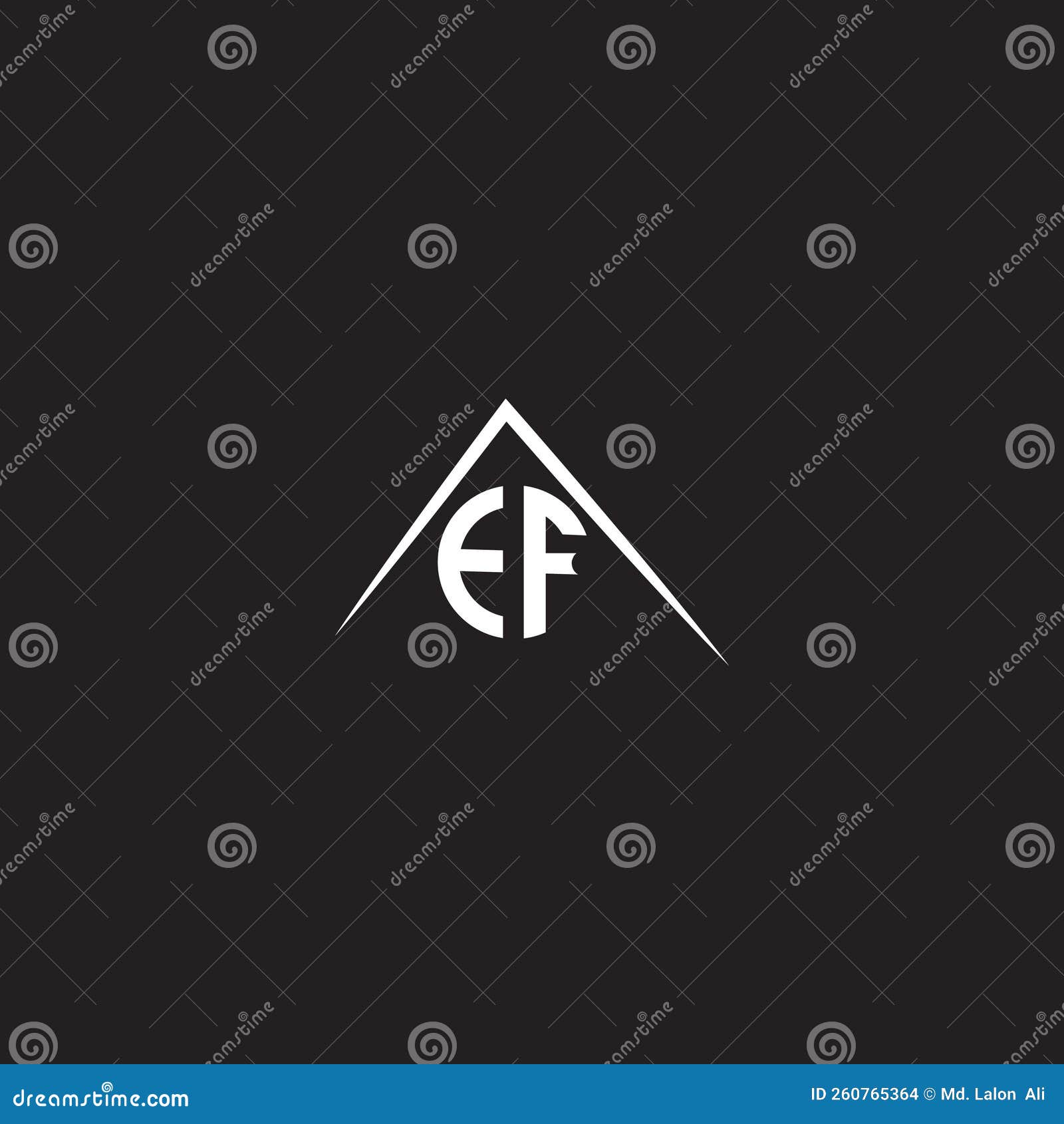 EF Simple Monogram Logo Vector Stock Vector - Illustration of brand ...