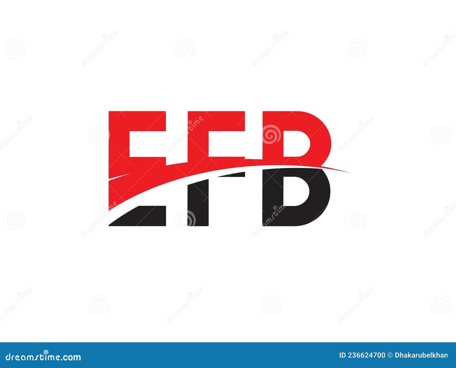 EFB Letter Initial Logo Design Vector Illustration Stock Vector ...