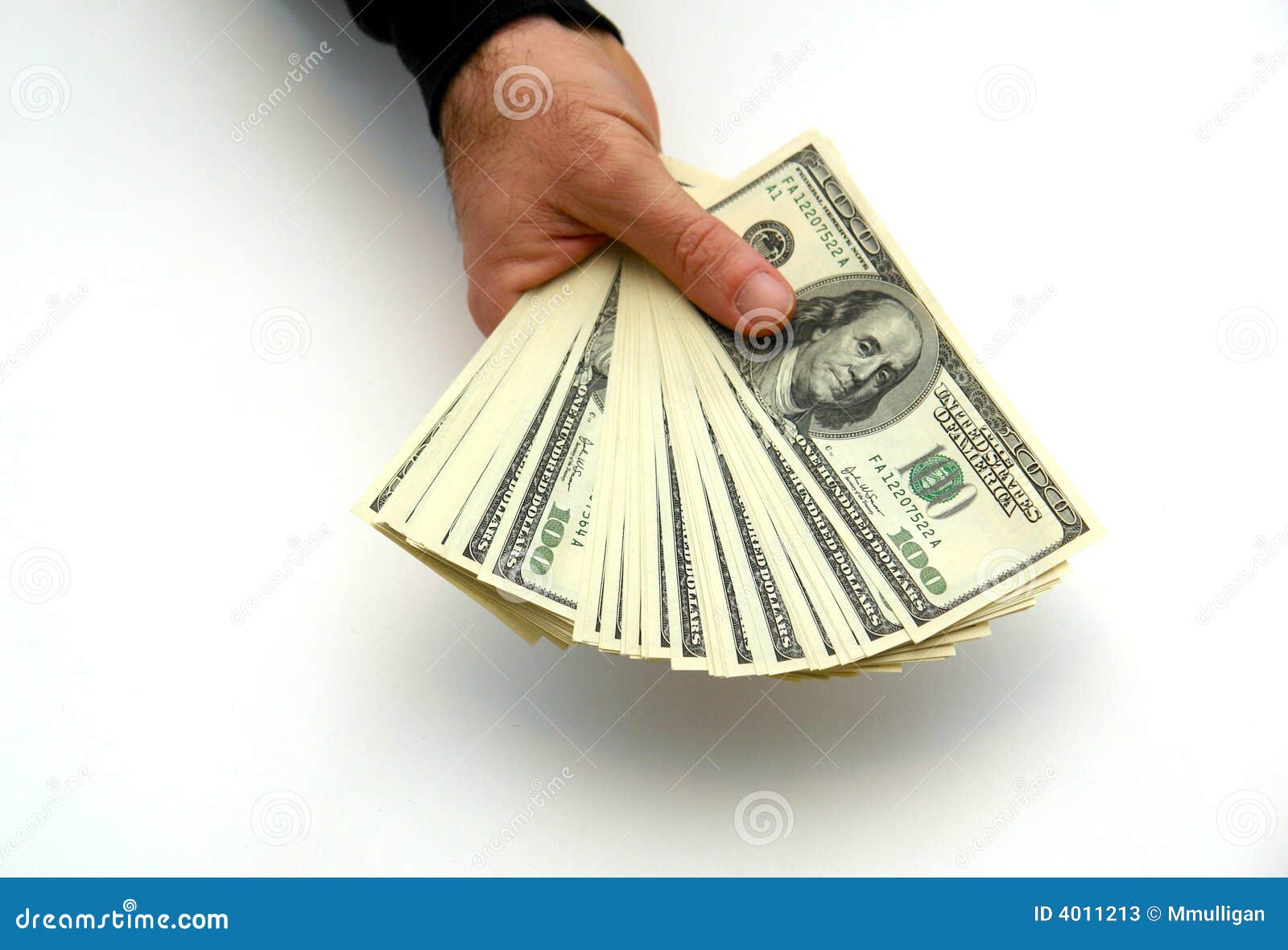 Efectivo aventado imagen de archivo. Imagen de deuda, hombre - 4011213