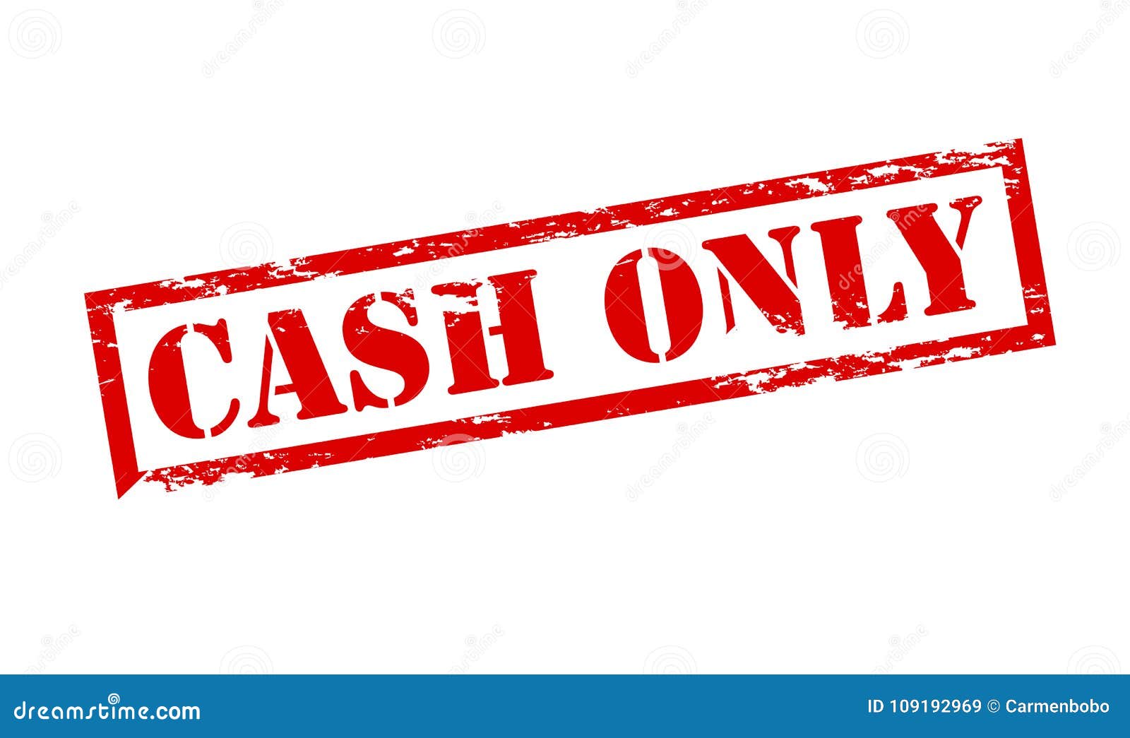 Efectivo solamente stock de ilustración. Ilustración de descubierto ...