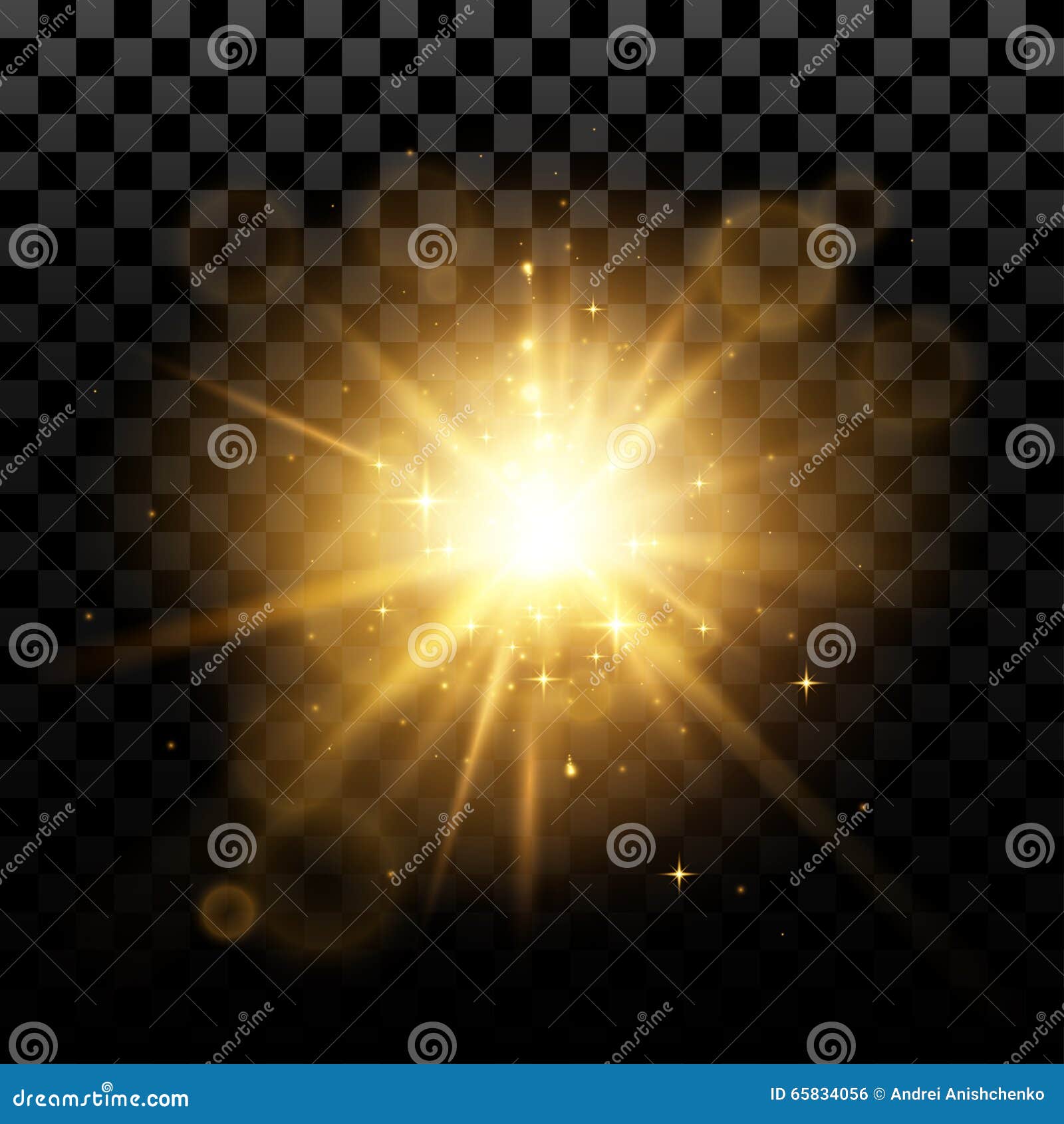 Efecto de destello ilustración del vector. Ilustración de amarillo ...