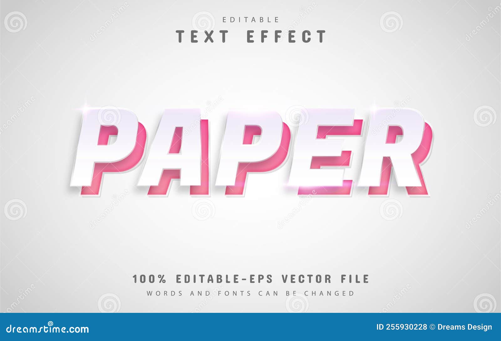 Efecto De Texto Editable En Papel Ilustración del Vector - Ilustración ... Efecto De Texto Editable En Papel Ilustración del Vector - Ilustración ...