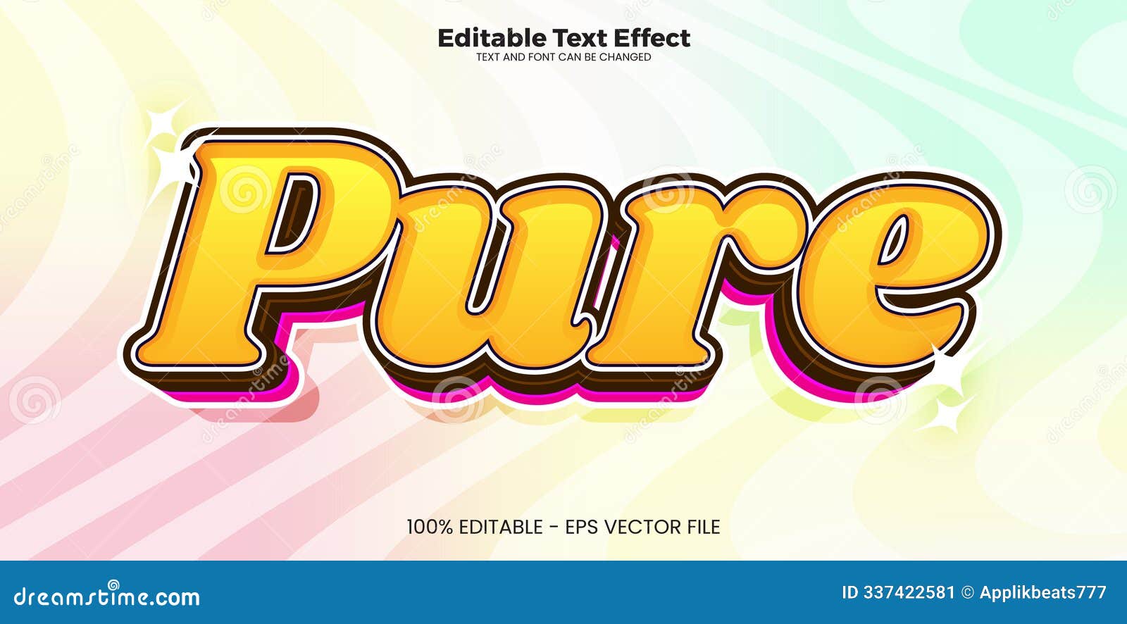 Efecto De Texto Editable Puro En Estilo De Tendencia Moderno ...