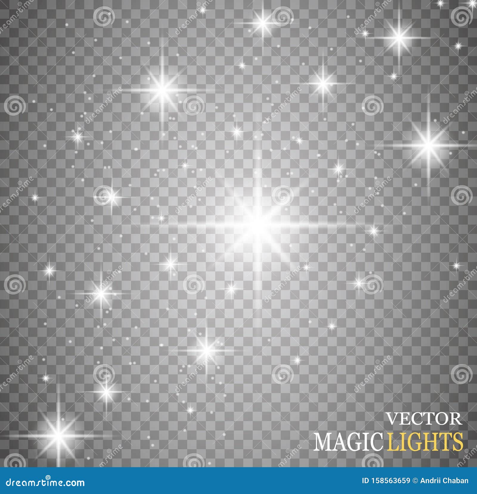 Efecto Luminoso. Estrella Rota Con Chispas Ilustración del Vector ...