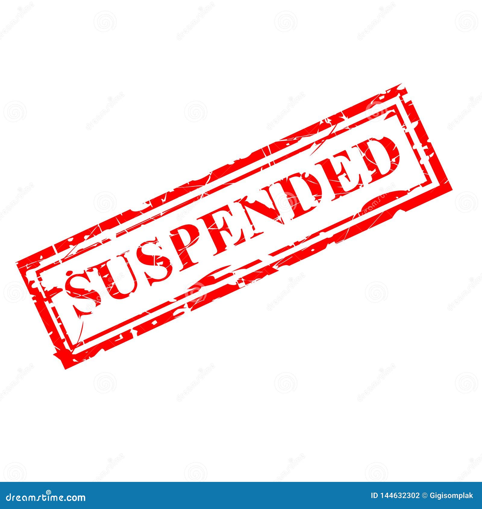 1 Efecto Rojo Del Sello De Goma Del Grunge, Suspendido Ilustración del ...