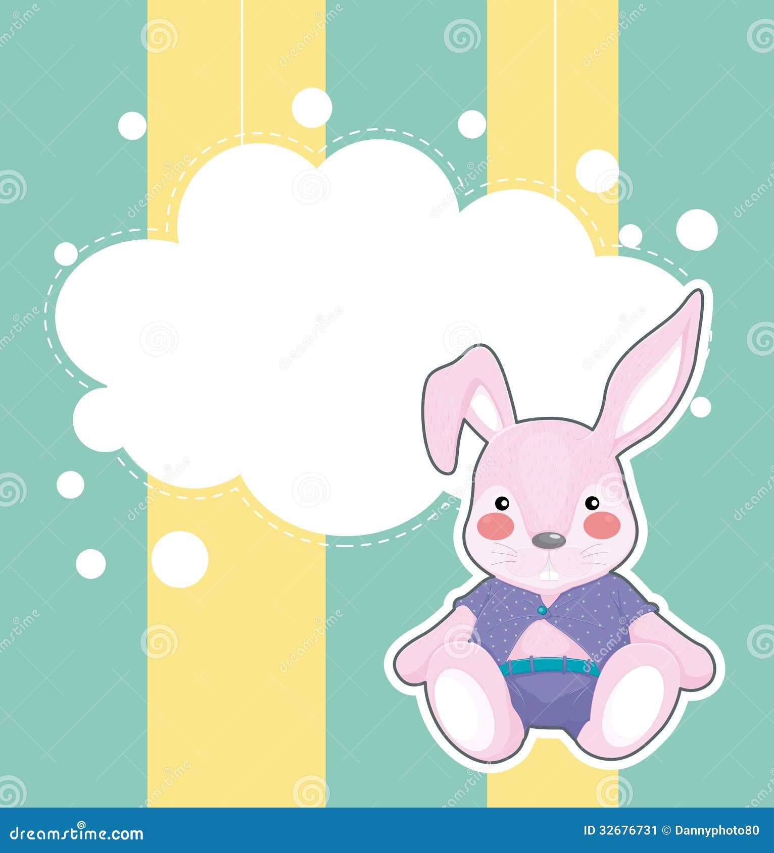 Efectos De Escritorio Con Un Conejito Triste Ilustración del Vector ...