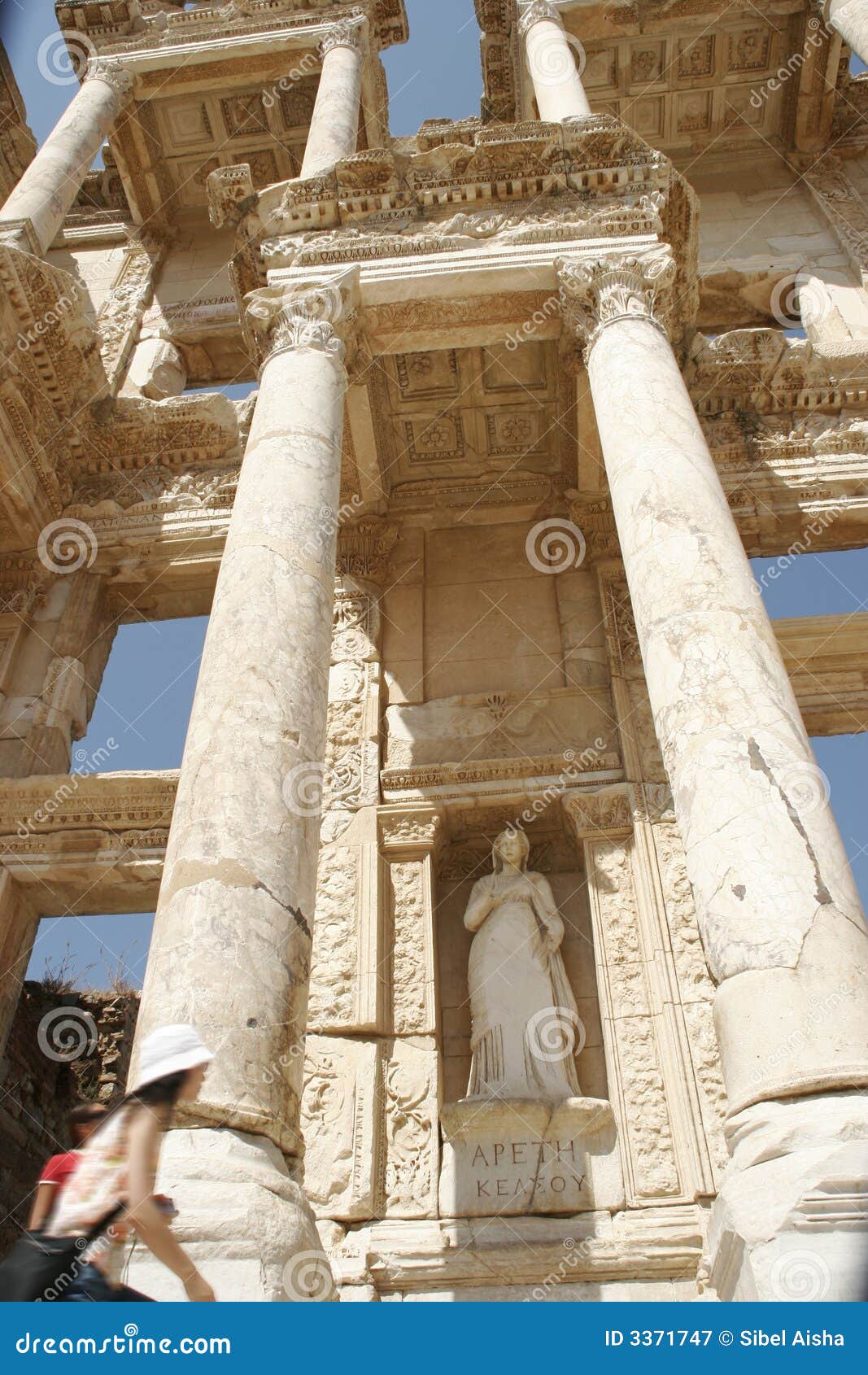 Efes Library stock image. Image of blue, columns, apeth - 3371747