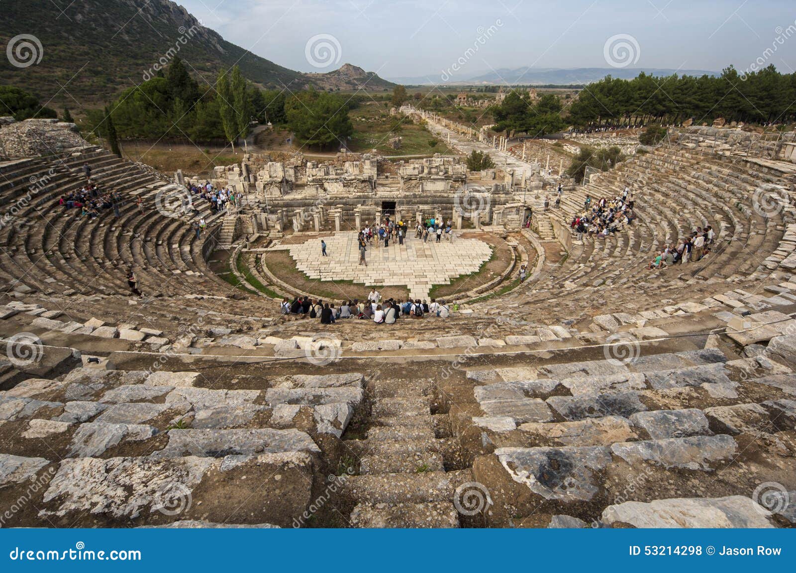 EFES/TURKEY the Theatre of Ephesus Editorial Stock Photo - Image of ...