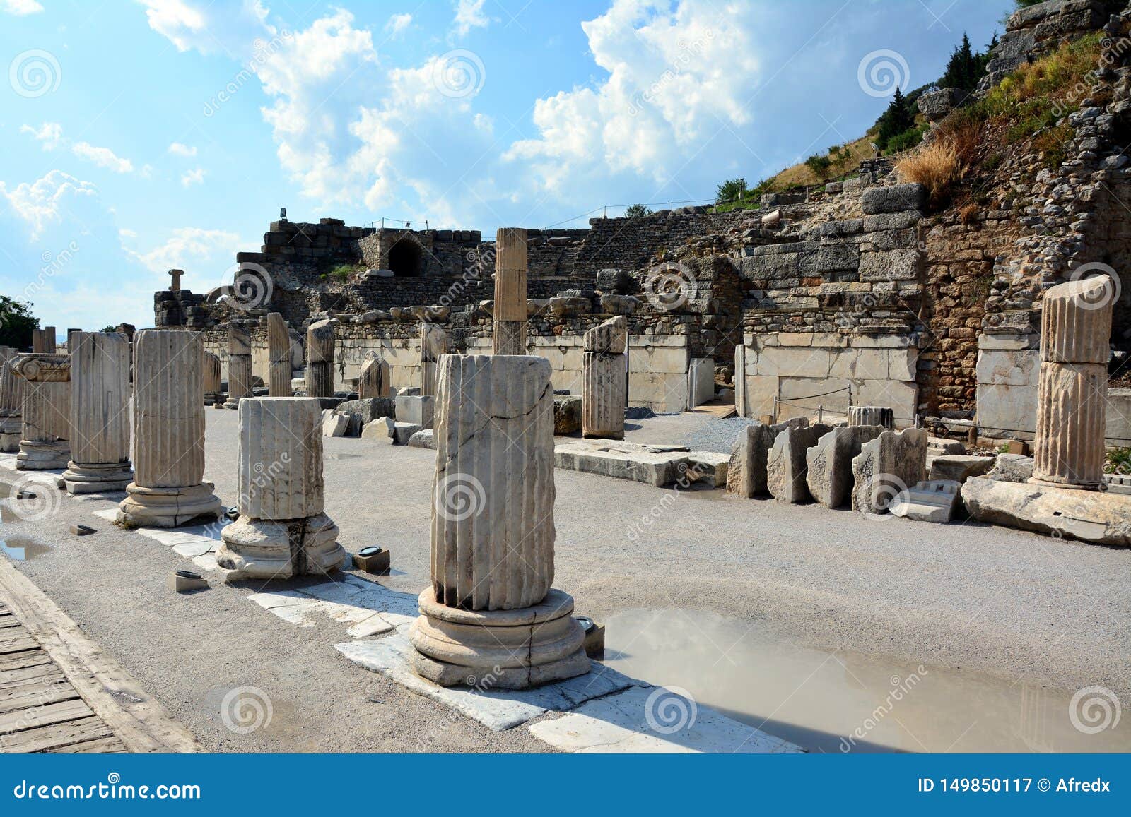 Efesus Efes Ruins, Turkey. stock image. Image of colours - 149850117