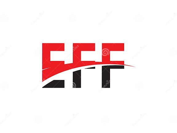 EFF Letter Initial Logo Design Vector Illustration Stock Vector ...