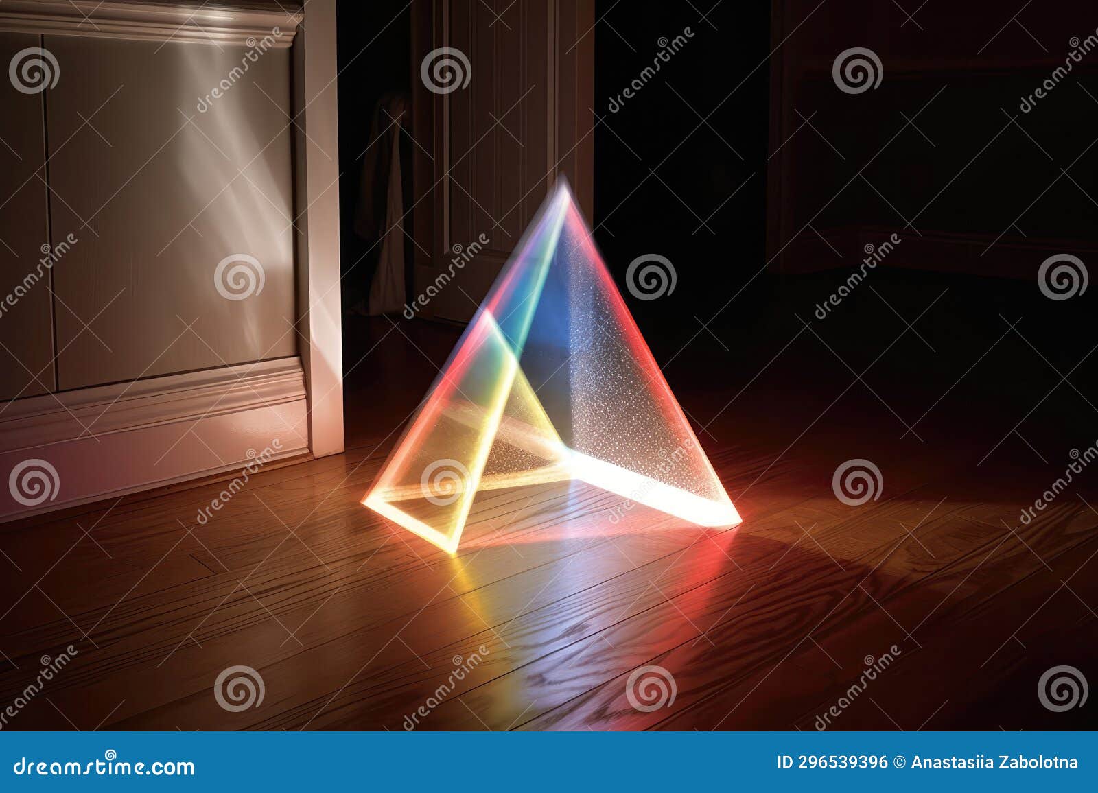 The Effect of Blurred Refraction of Prism Light. Generative AI Stock ...