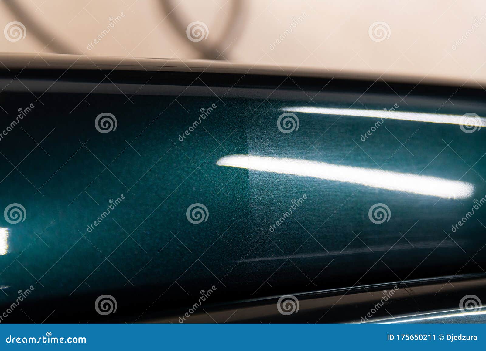 Before and after Effect of Car Paint Polishing Stock Image - Image of ...