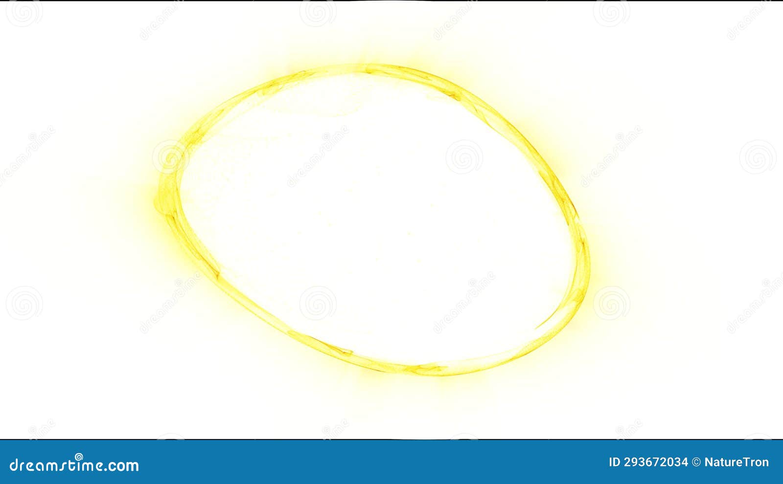 The Effect of a Circular Wavy Yellow Circle Frame Forming a Network of ...