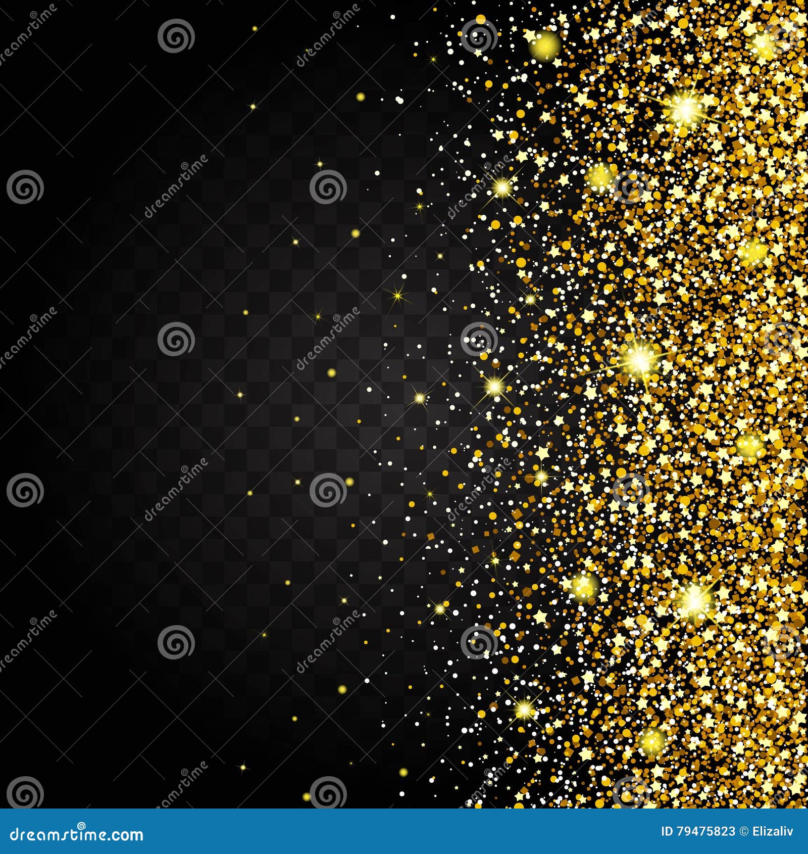 Effect of Flying from the Side of the Gold Luster Luxury Design Rich ...