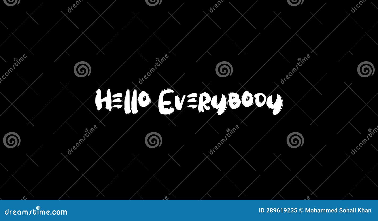 Hello Everybody Effect of Grunge Transition Typography Text Animation ...