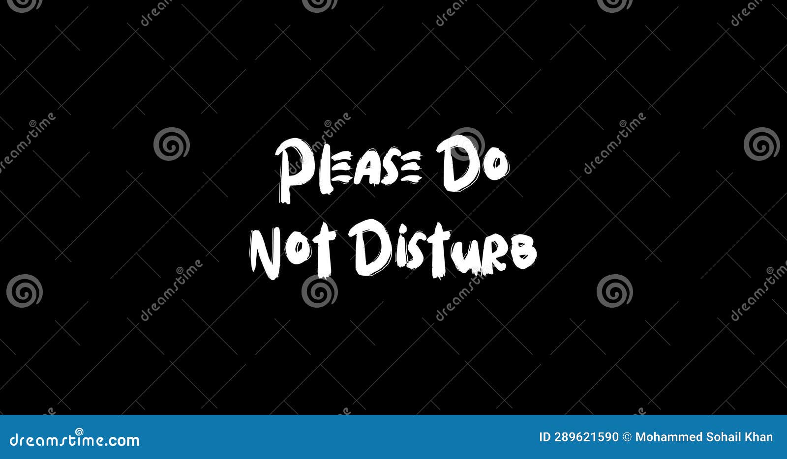 Please Do Not Disturb Effect of Grunge Transition Typography Text ...