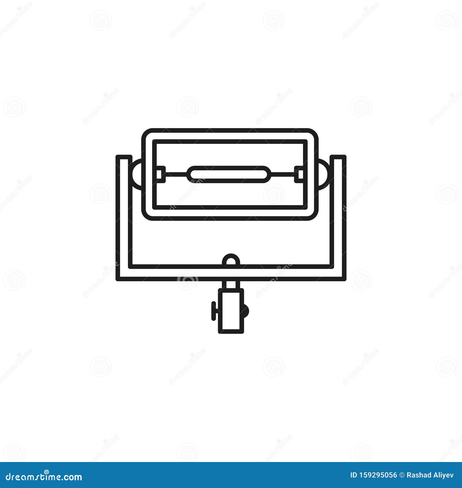 Led Strobe Icon. Linear Vector Illustration From Diving Collection ...