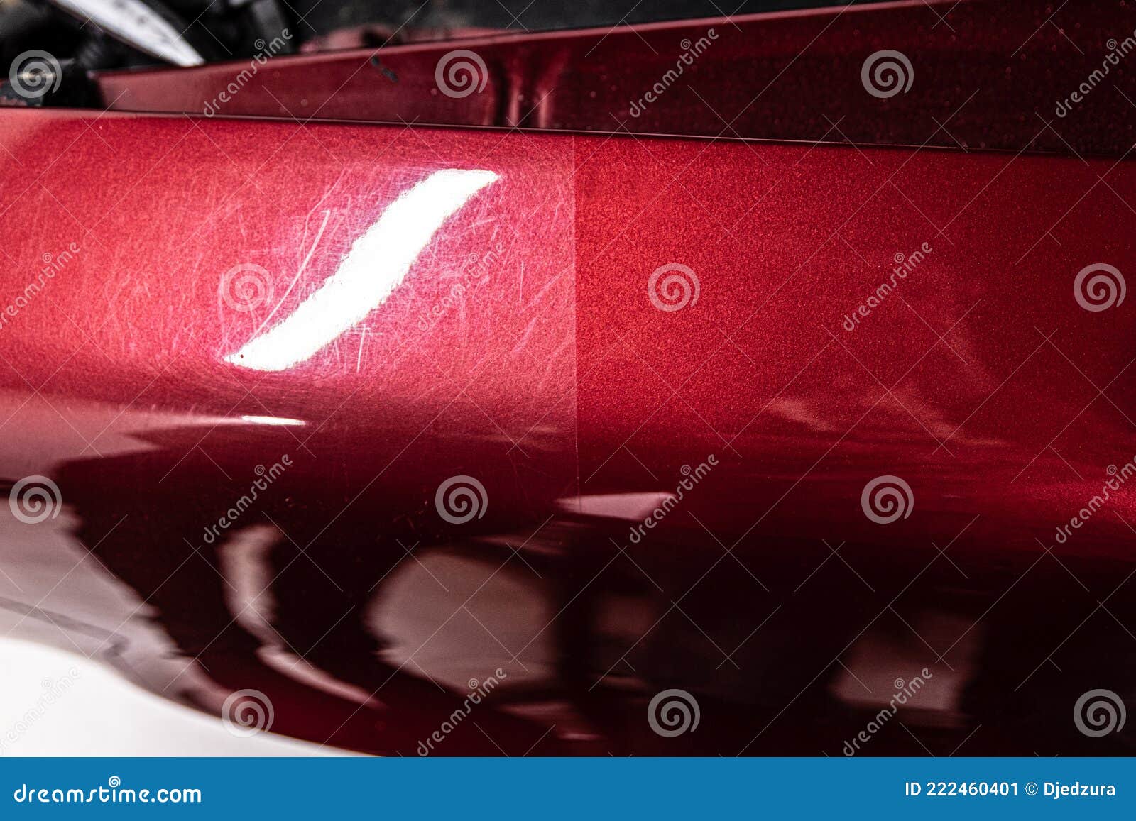 Before and after Effect after Polishing Car Varnish Stock Image - Image ...