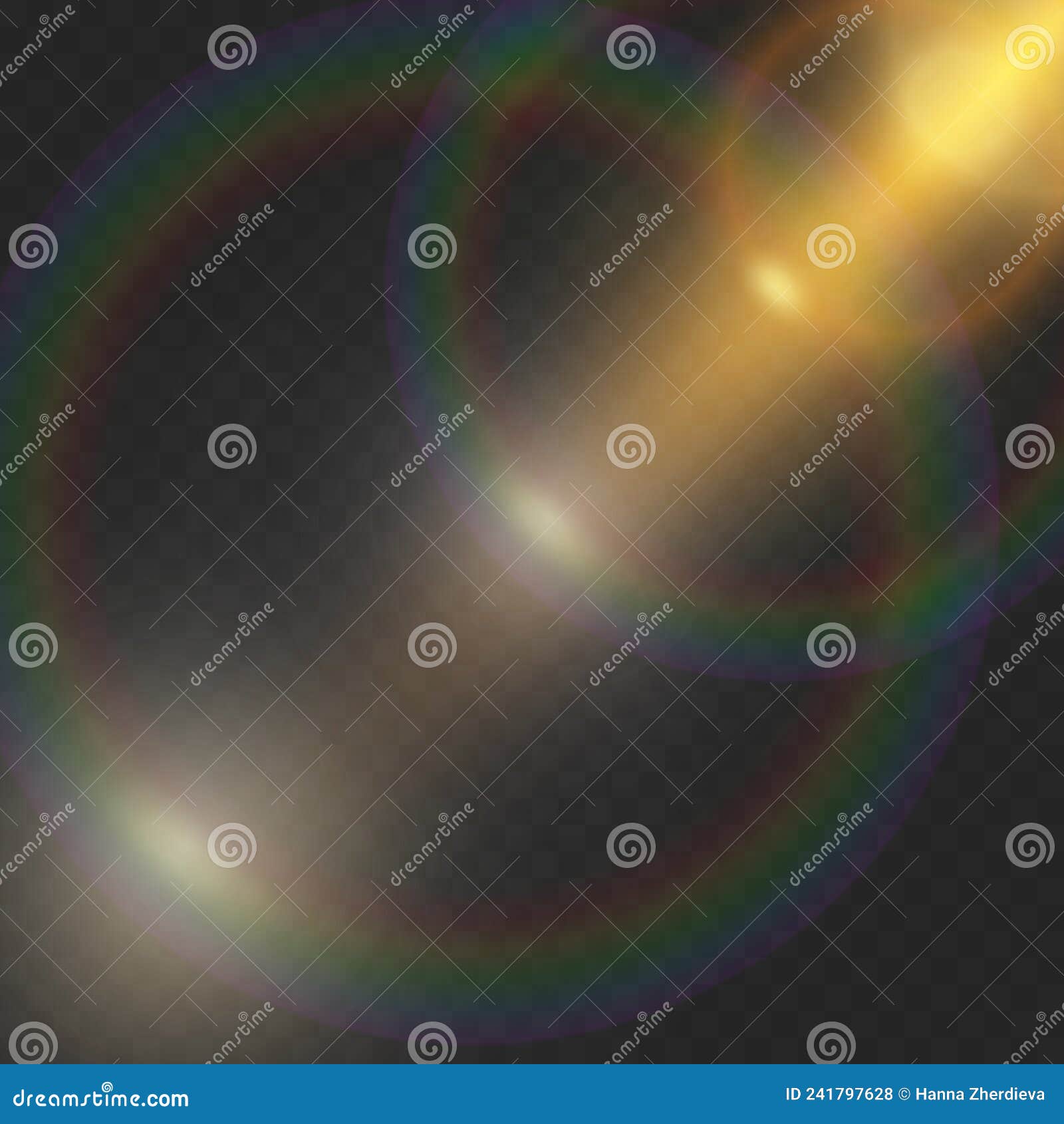 The Effect of the Sun, Light through the Lens, Glare on a Transparent ...