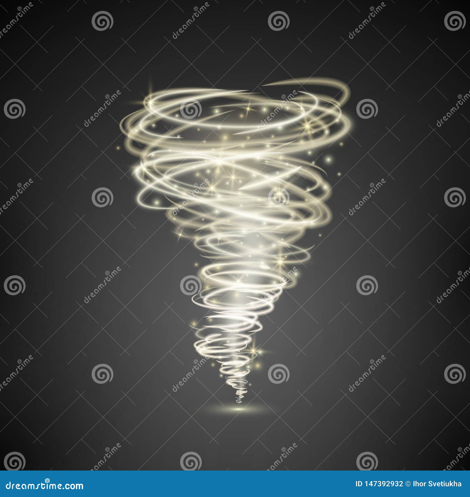 Effect of Whirlwind or Hurricane. Abstract Light Vortex Tornado Magical ...