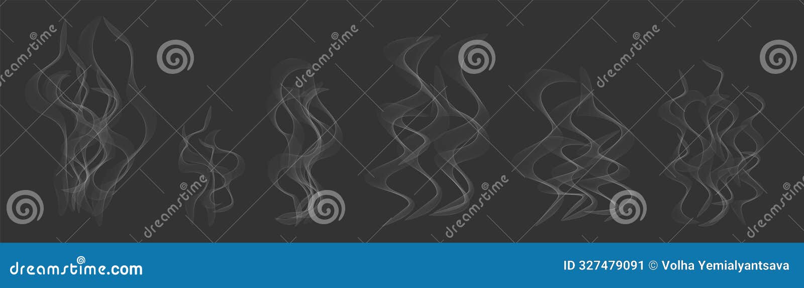 Effect White Smoke Steam Overlay on Transparent Background. Vector ...