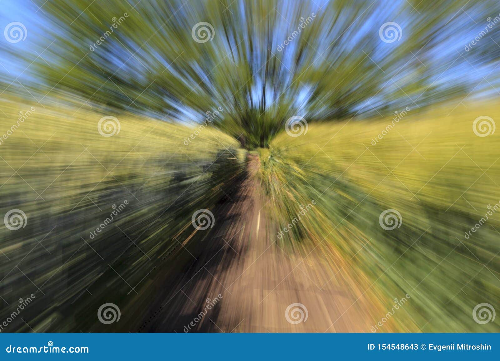 The Effect of Zooming on a Long Exposure, the Track is Blurry in Motion ...