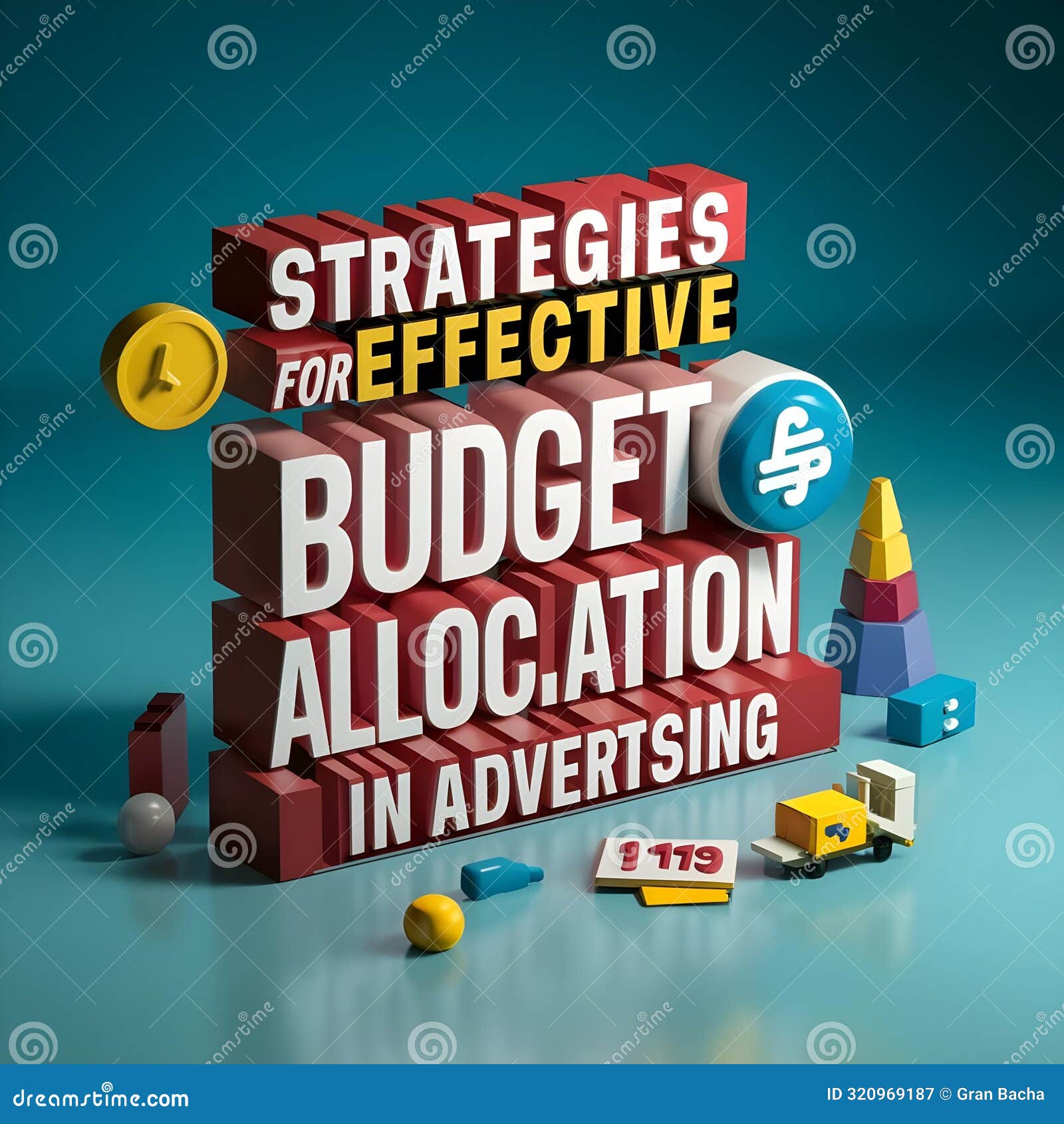 Strategies for Effective Budget Allocation in Advertising Stock Illustration - Illustration of ...
