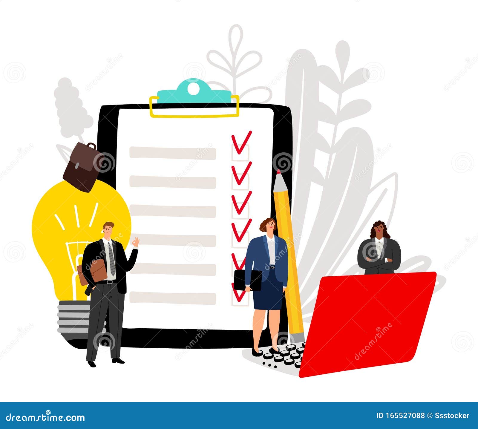 Effective business team stock vector. Illustration of organization ...