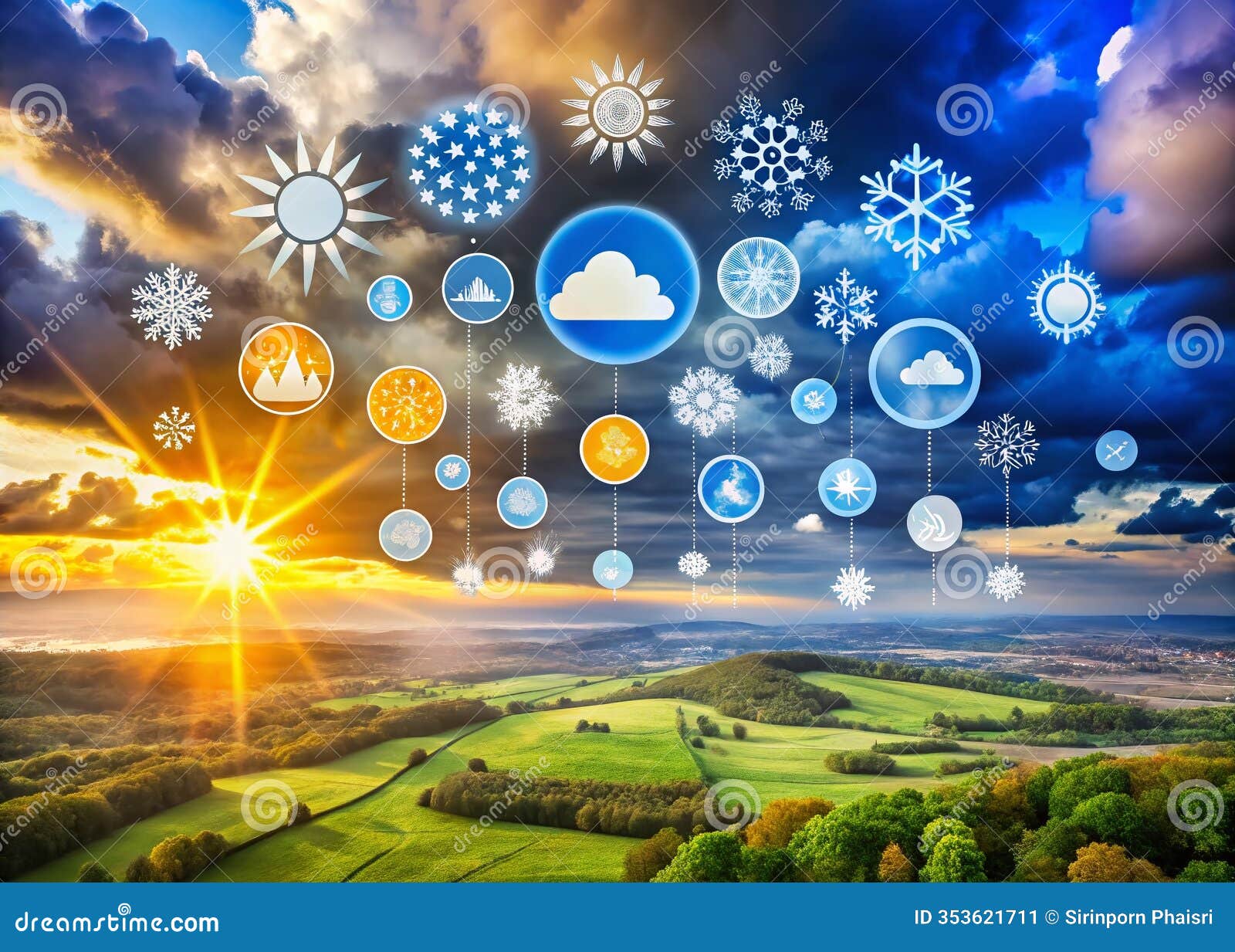 Effective Climate Data Visualization Weather Symbols For Infographics ...