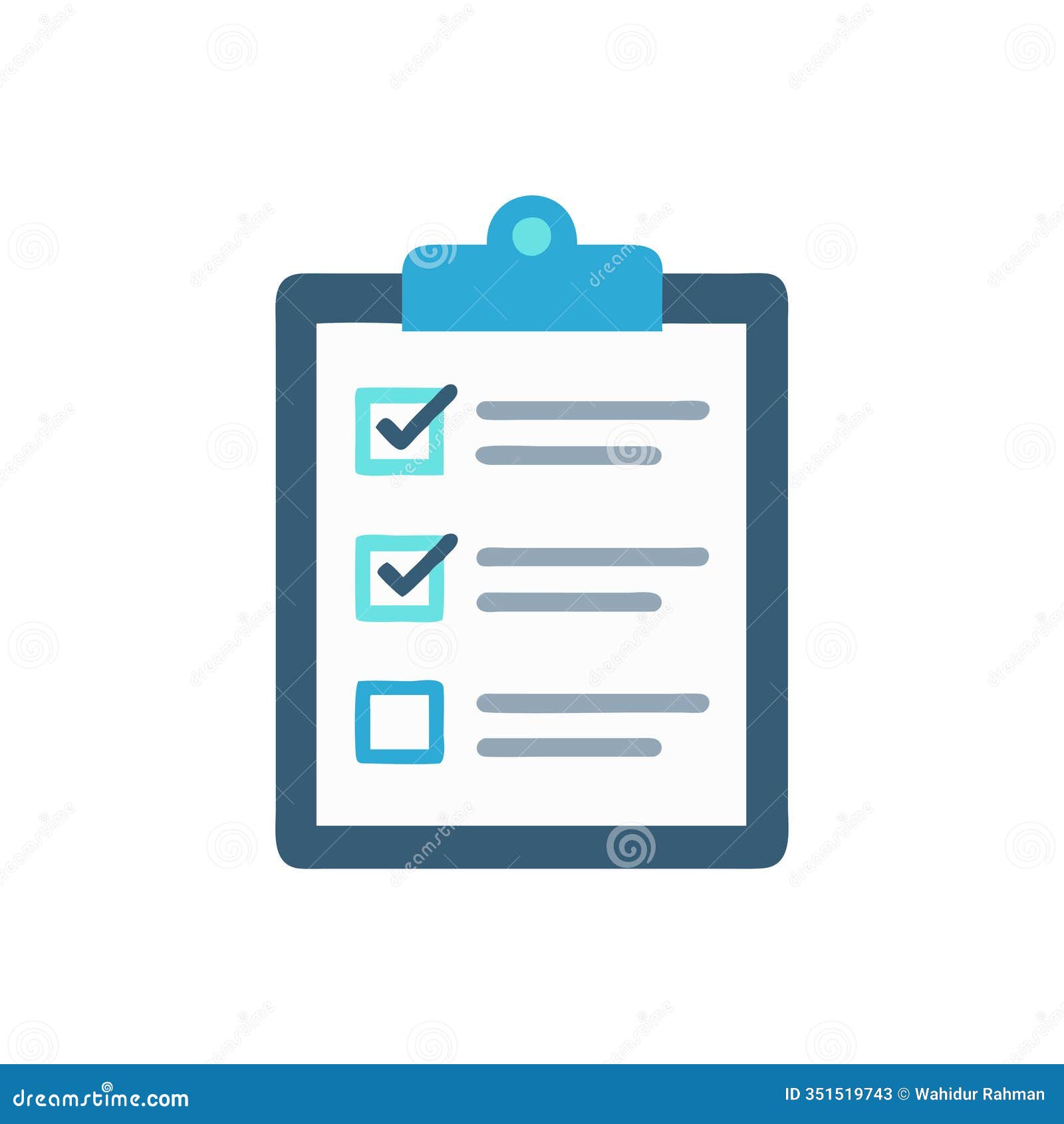 Effective Clipboard Tasks Graphic Stock Illustration - Illustration of ...