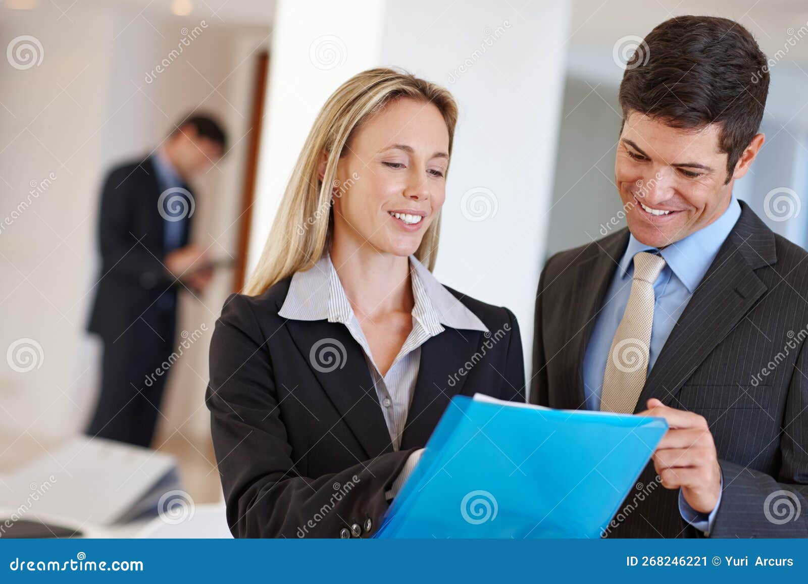 Effective Collaboration in Business. Two Business Professionals ...