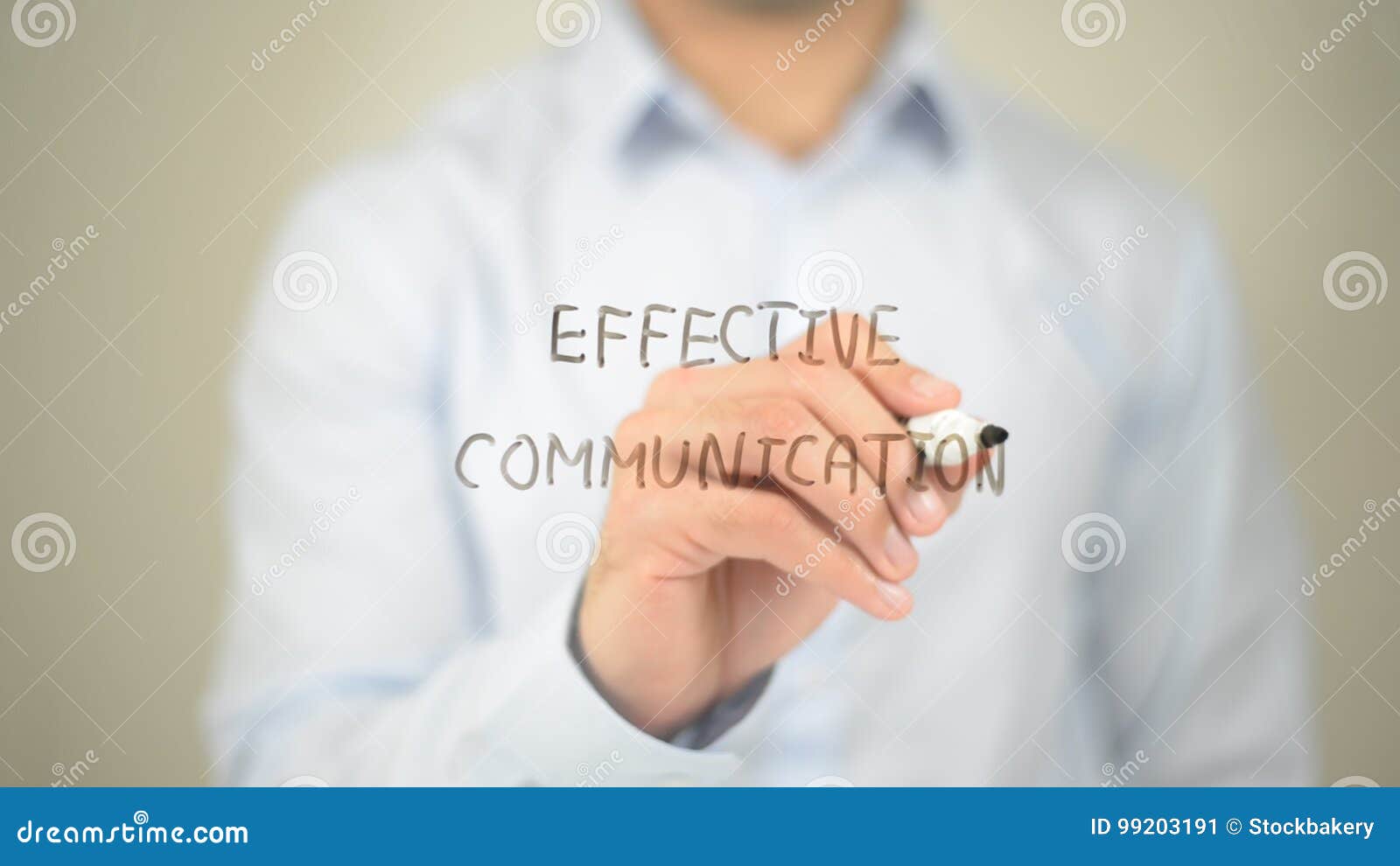 Effective Communication, Man Writing on Transparent Screen Stock Image ... Effective Communication, Man Writing on Transparent Screen Stock Image ...