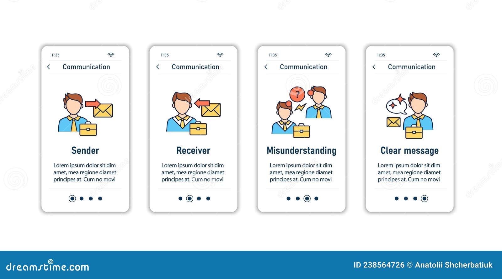 Sender And Receiver Cycle Illustration Royalty-Free Cartoon ...