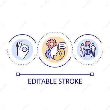Effective Communication Skills Loop Concept Icon Stock Vector ...