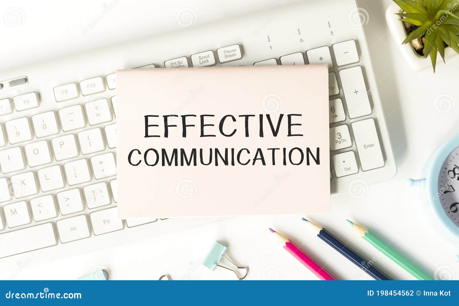 Effective Communication Text Written on a Notebook Stock Photo - Image ...