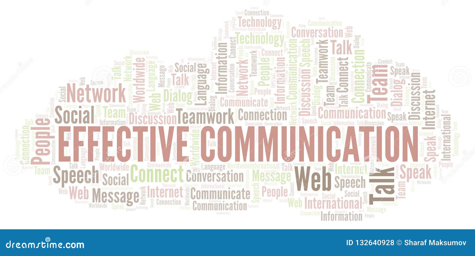 Effective Communication Word Cloud Stock Illustration - Illustration of ...