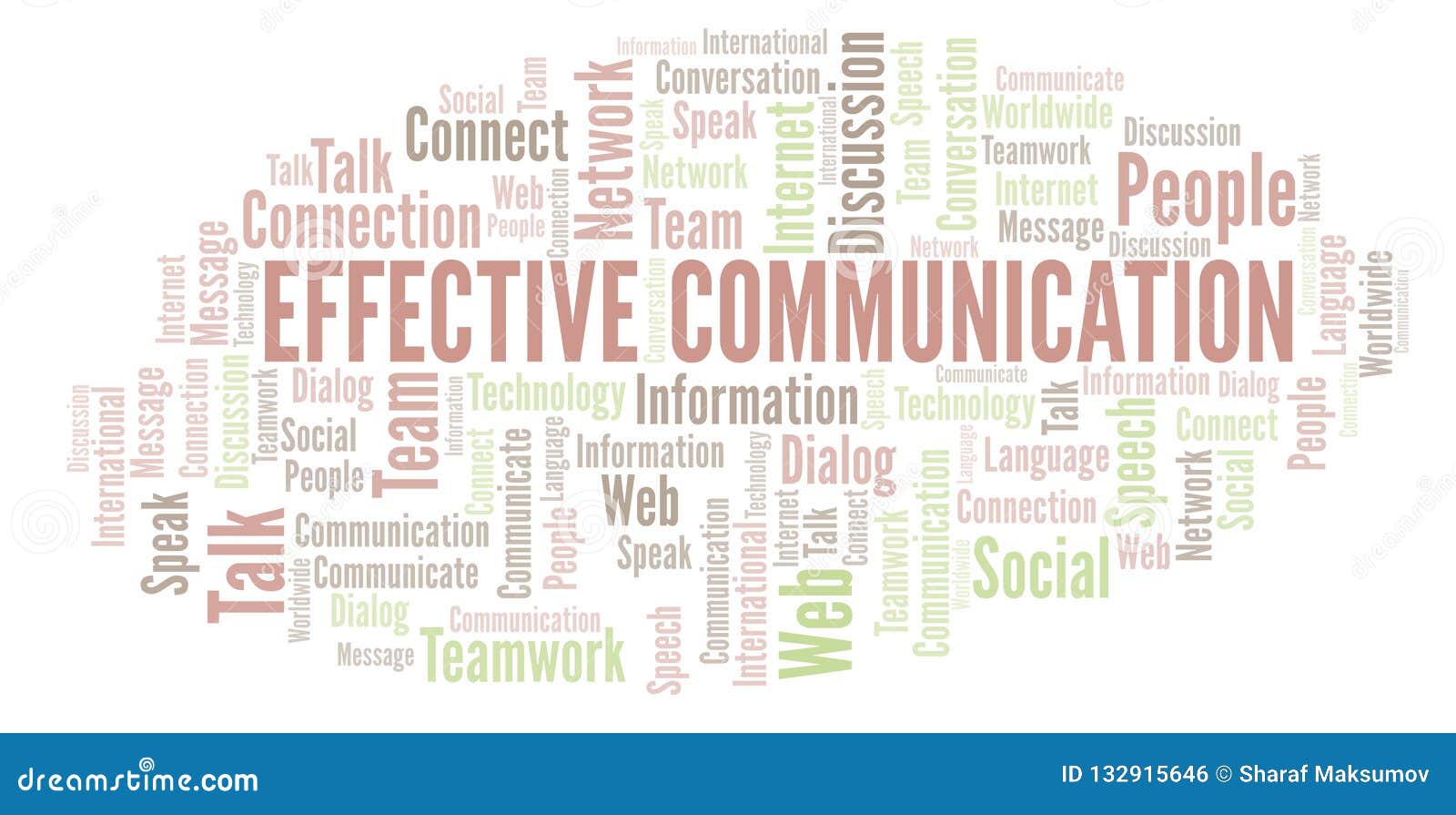Effective Communication Word Cloud Stock Illustration - Illustration of ...